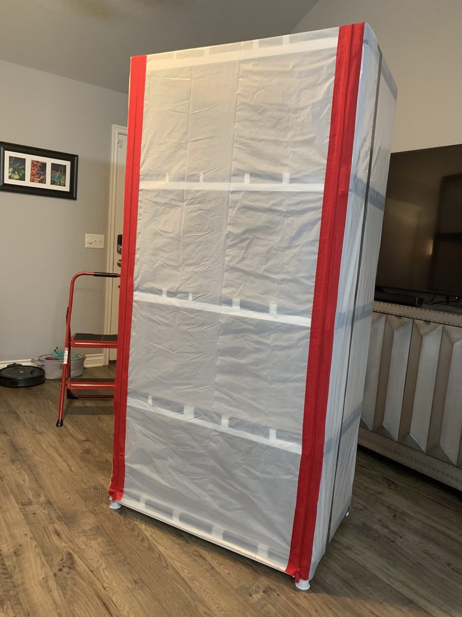 DIY Dust-Proof Shelving for Drying Art - Chloe Gee